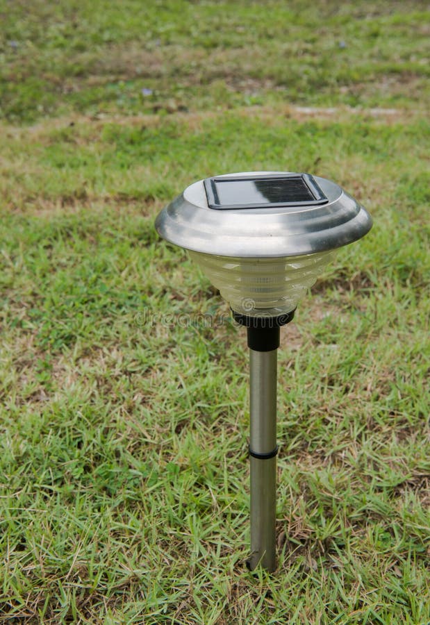 Solar Light in the Grass. Clean Energy is Popular. for Earth, Superfund ...