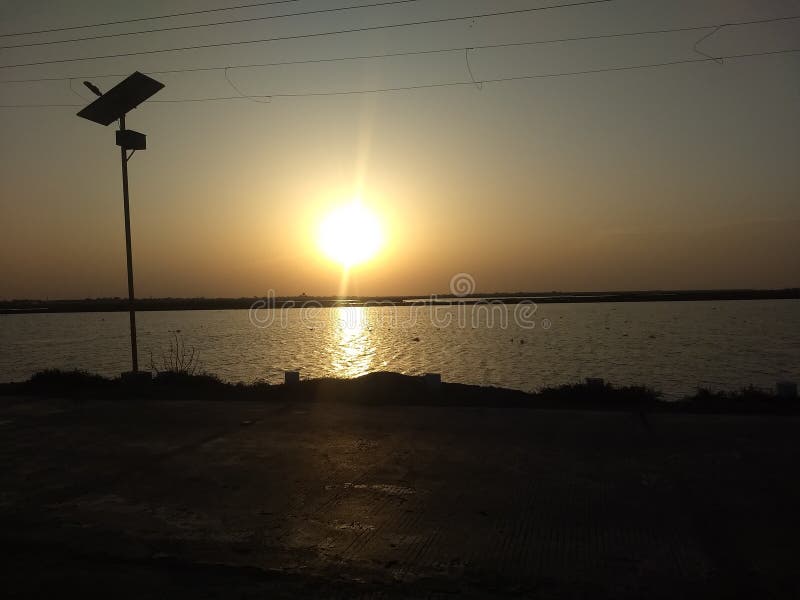 Solar Light at Sunset Point Stock Image - Image of point, light: 140756827