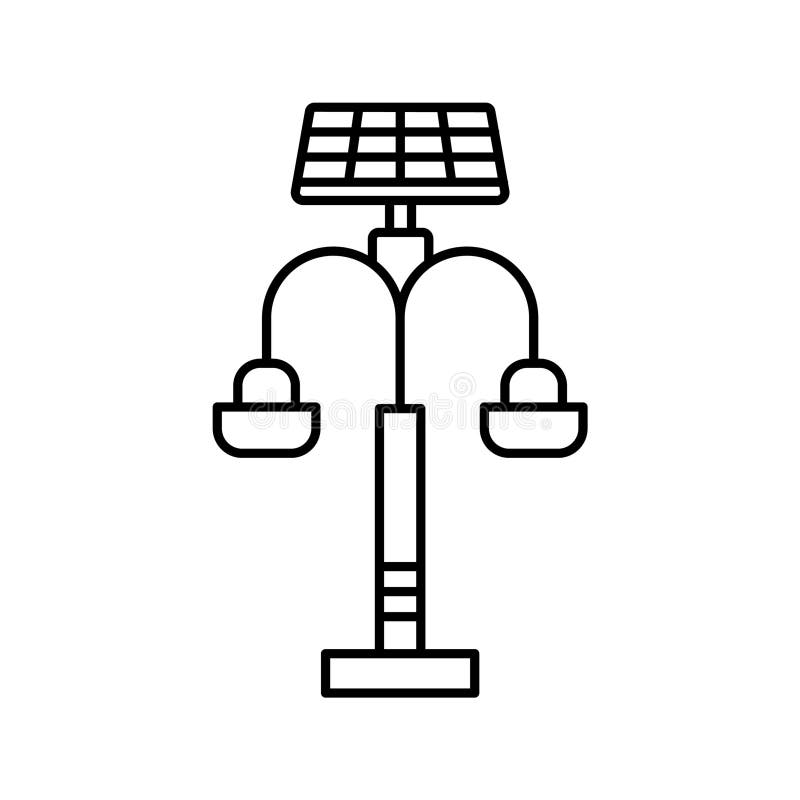 Solar Lights Vector Icon Which Can Easily Modify or Edit. Stock Vector ...