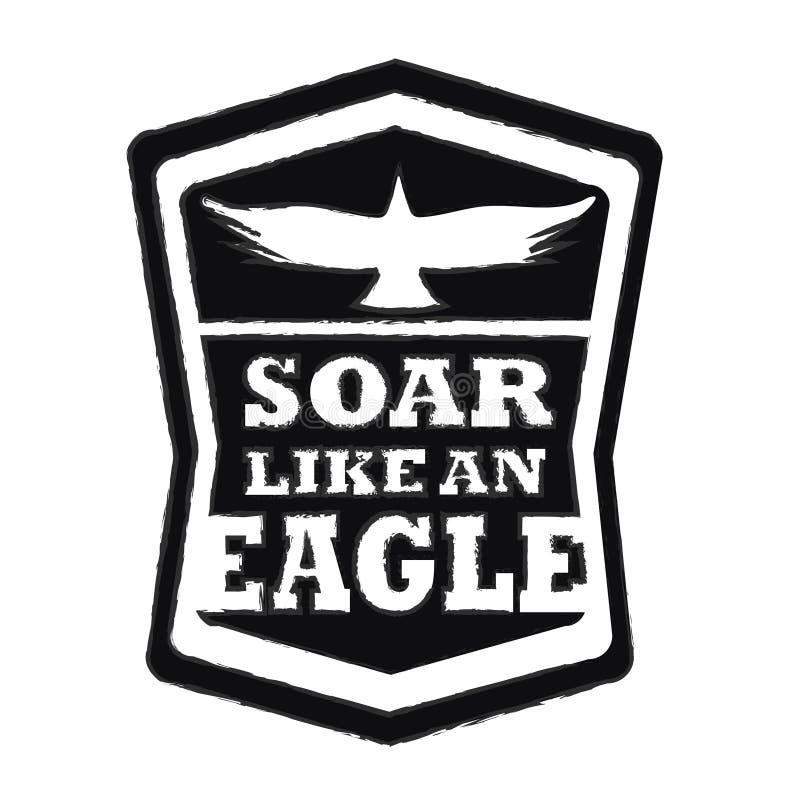 Solar Like an Eagle Label. Vector Illustration Decorative Design Stock ...