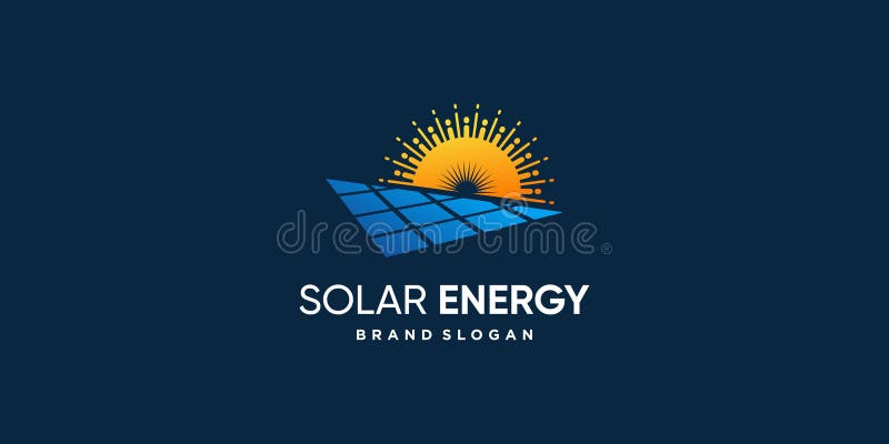 Solar Logo Design with Modern Creative Concept Premium Vector Stock ...