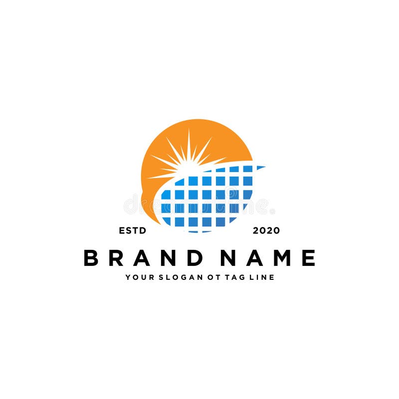 Solar logo design vector stock vector. Illustration of light - 177281814
