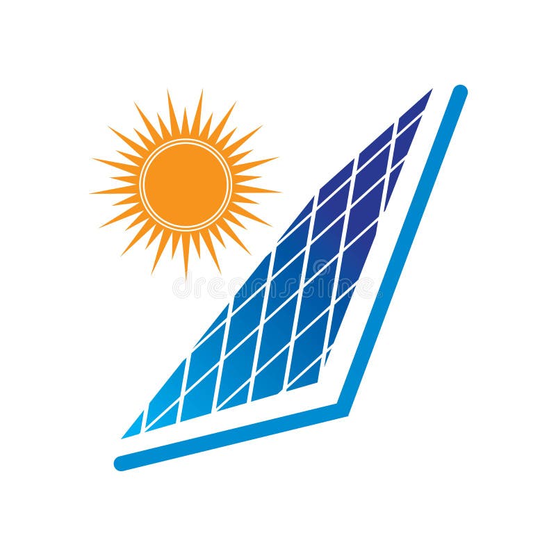 Solar logo energy icon stock vector. Illustration of glass - 264295096