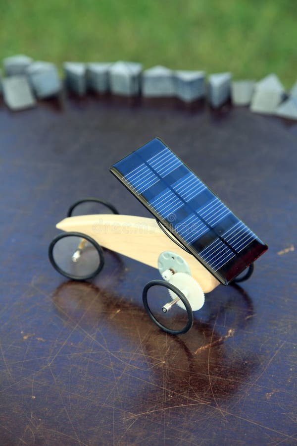 Solar mini car stock image. Image of environment, energy - 14200525