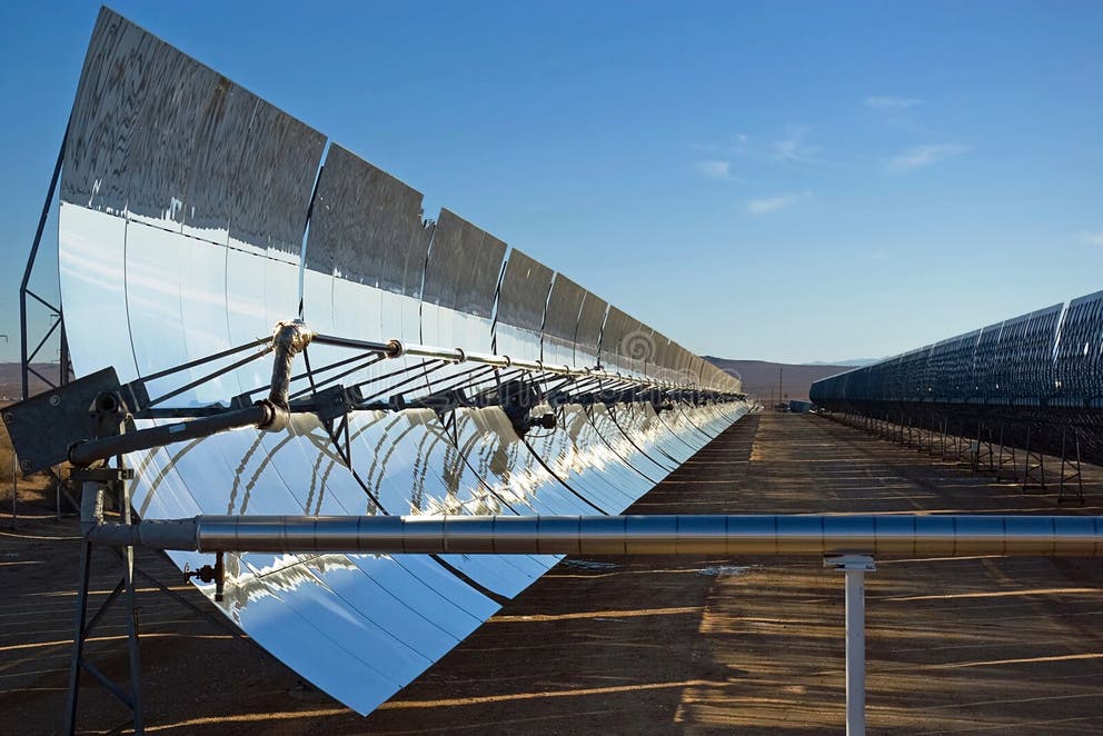 Solar Mirrors stock image. Image of sunlight, power, renewable - 11910365