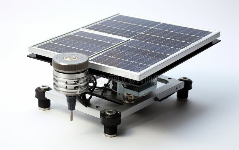 Solar Motion Sensors White Backdrop Generative Ai Stock Illustration ...