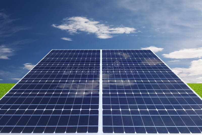 Solar panel stock illustration. Illustration of technologies - 15217593