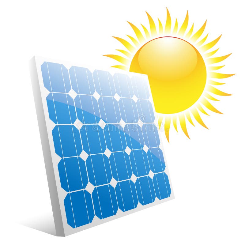 Solar panel illustration stock illustration. Illustration of symbol ...