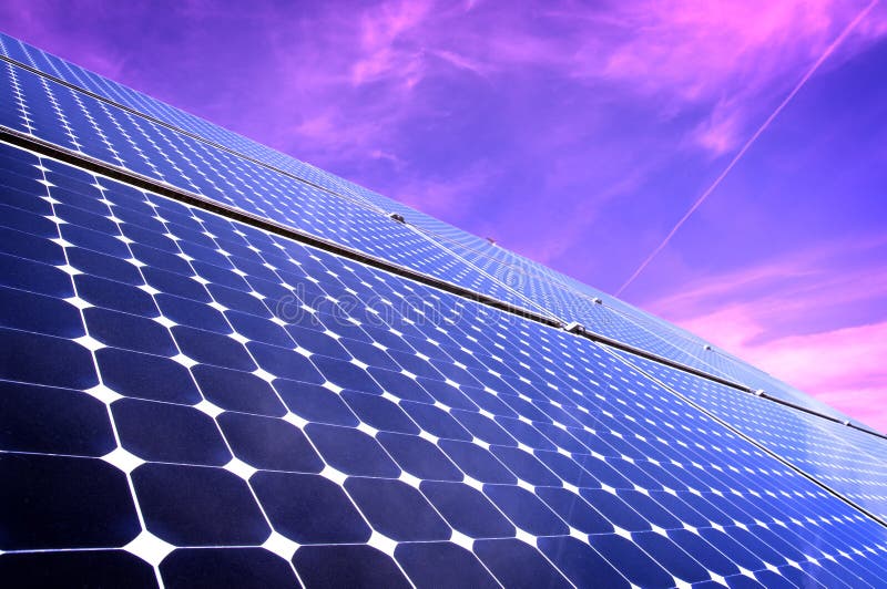 Solar panel background stock image. Image of energy, blue - 16023453