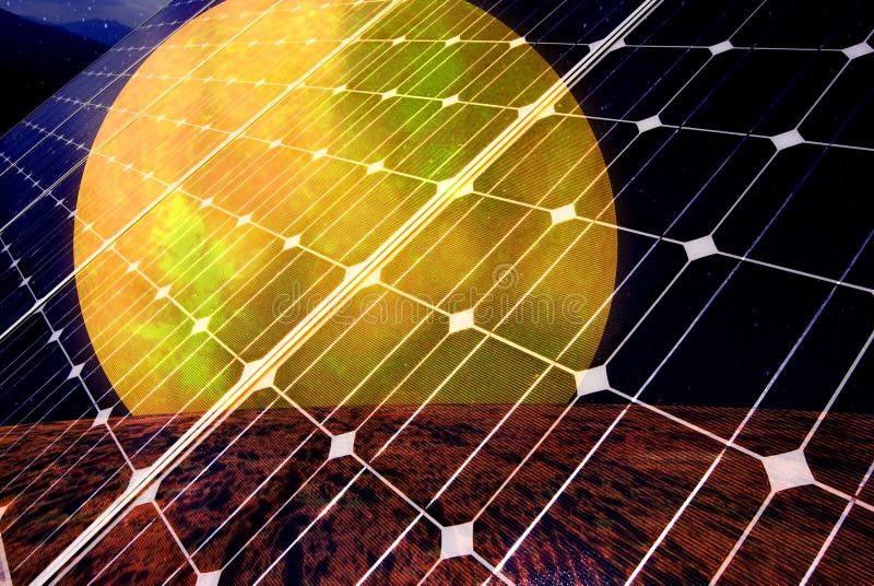 Solar panel stock image. Image of cloud, cell, conservation - 21969337