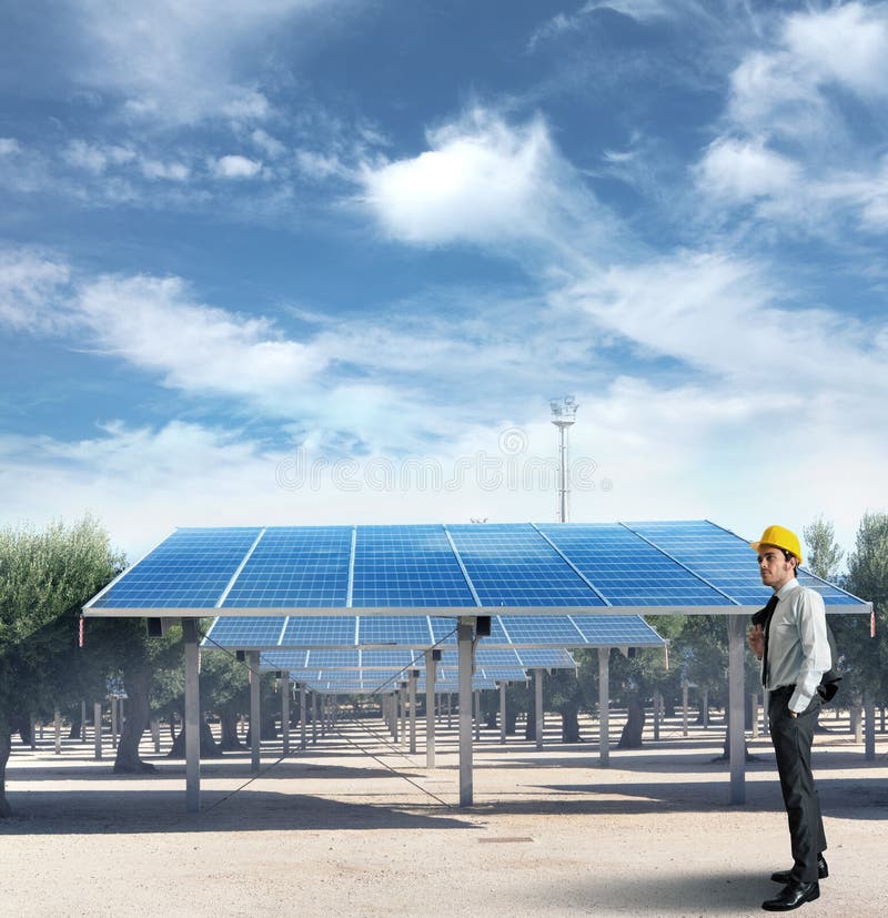 Solar Mirrors stock image. Image of sunlight, power, renewable - 11910365