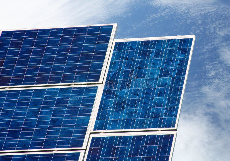 Solar panel stock photo. Image of green, charge, blue - 6725120