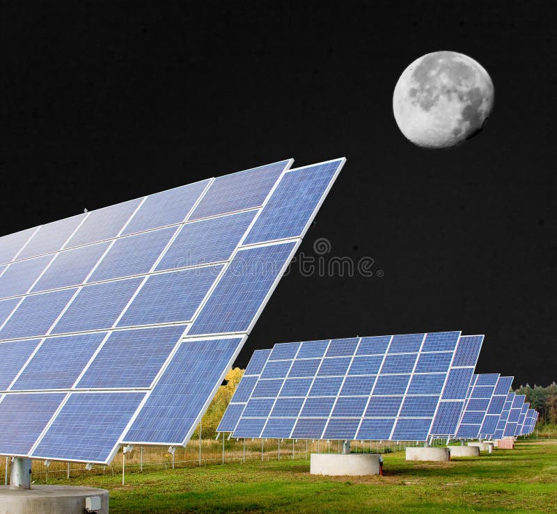 Solar panel stock photo. Image of heating, source, green - 6852726