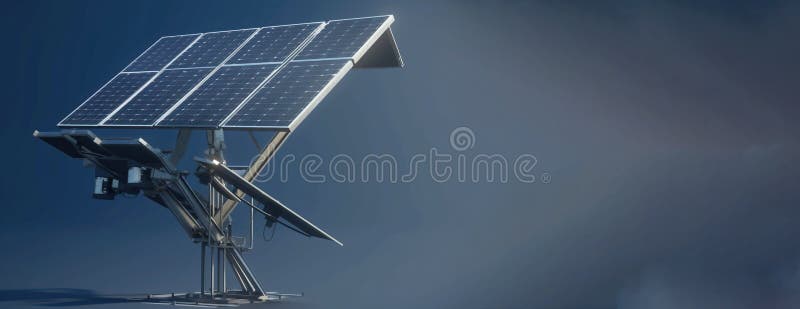 Solar Panel Against the Blue Sky, an Alternative Source. Clean ...