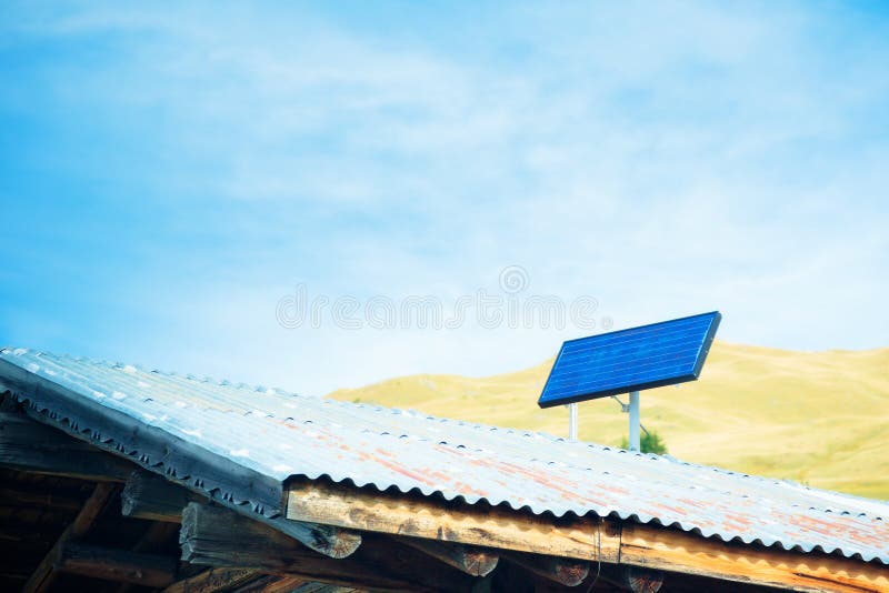 Solar Panel stock image. Image of switzerland, house - 105212279