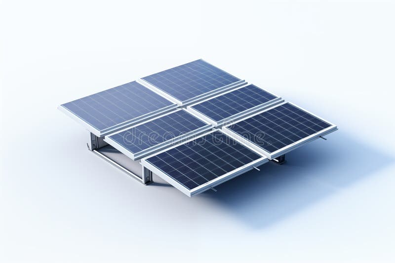 Solar Panel Array Designed for Renewable Energy Generation at a ...