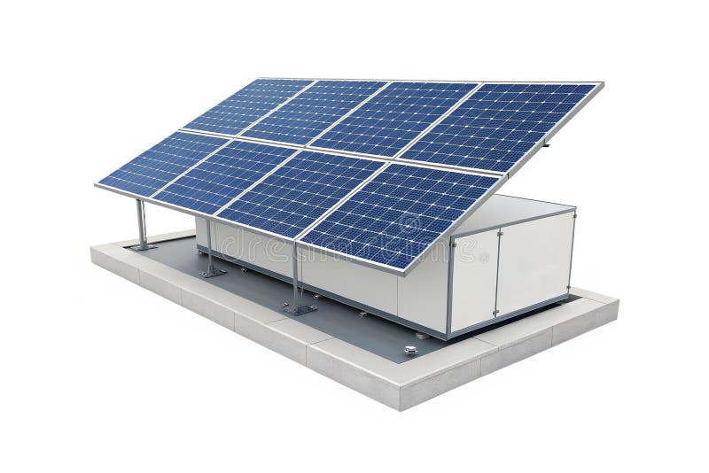 Solar Panel Isolated on White Background or Transparent PNG Stock Image ...