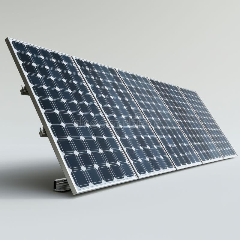Solar Panel Array Showcasing Modern Energy Technology and ...