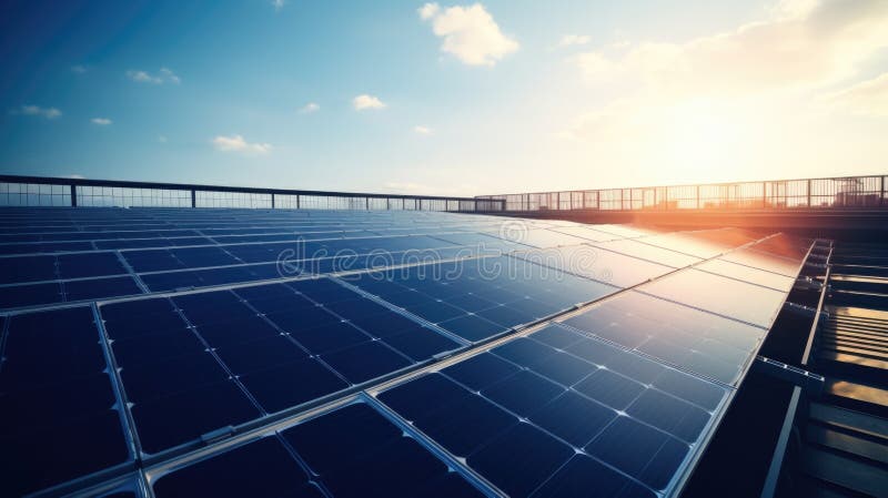 Solar Panel Array Shown Sun Stock Photos - Free & Royalty-Free Stock ...