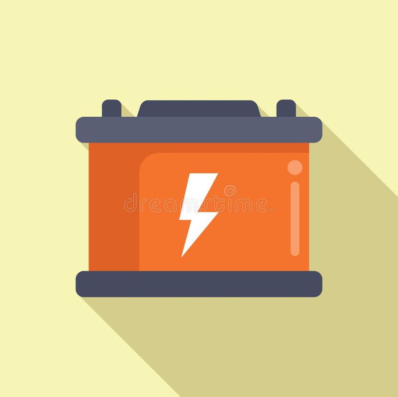 Solar Panel Battery Icon Flat Vector. Part Converter Stock Illustration ...