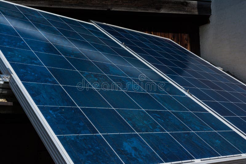 Solar Panel Blue Texture Close Detail Energy Renewable Device ...