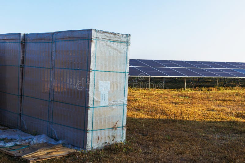 Solar Panel Boxes Prepared for Installation in Power Generation Areas ...