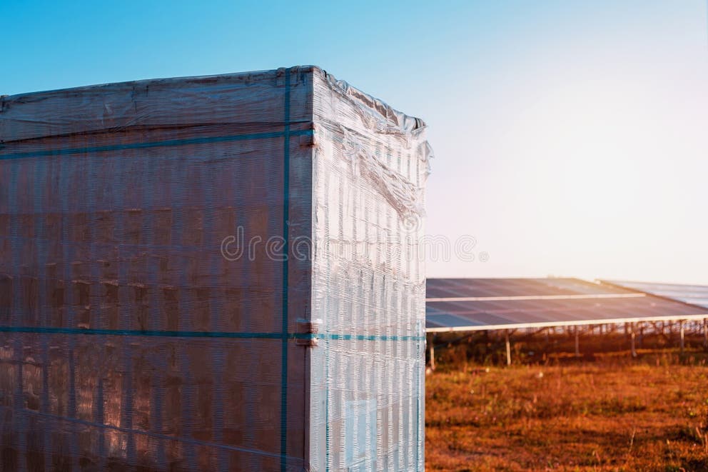 Solar Panel Boxes Prepared for Installation in Power Generation Areas ...