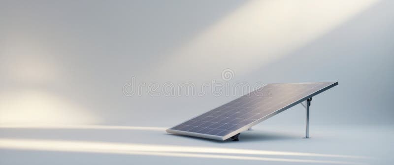 Solar Panel Capturing Sunlight Generating Renewable Electricity Stock ...