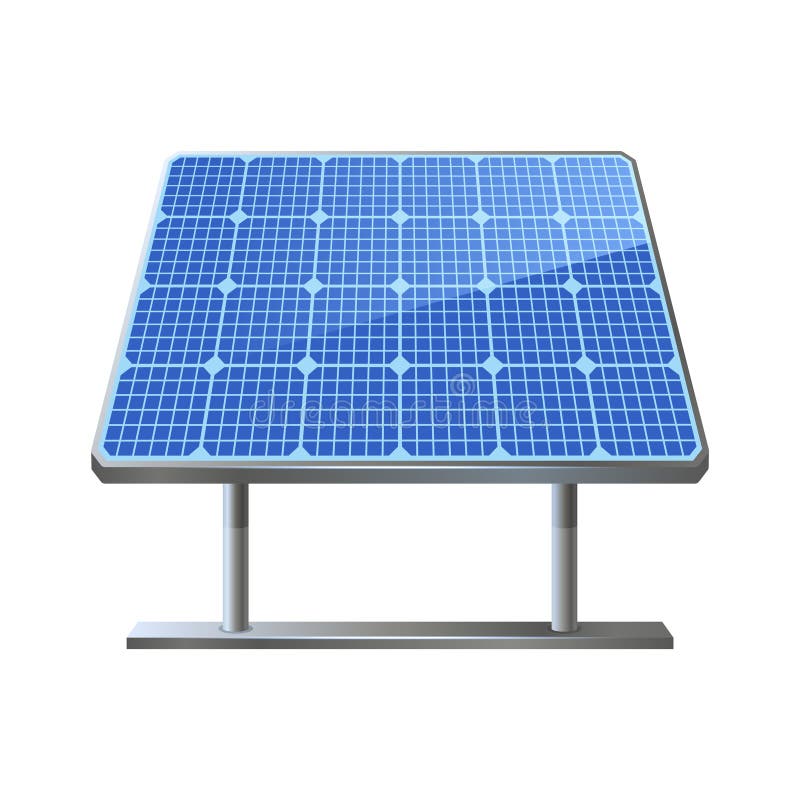 Solar Panel Cell on White Background. Vector Stock Vector ...