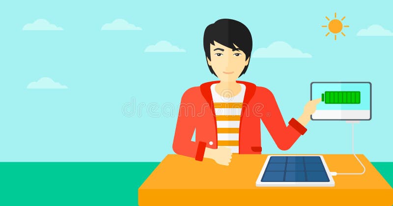 Tablet Charging Background Stock Illustrations – 627 Tablet Charging ...