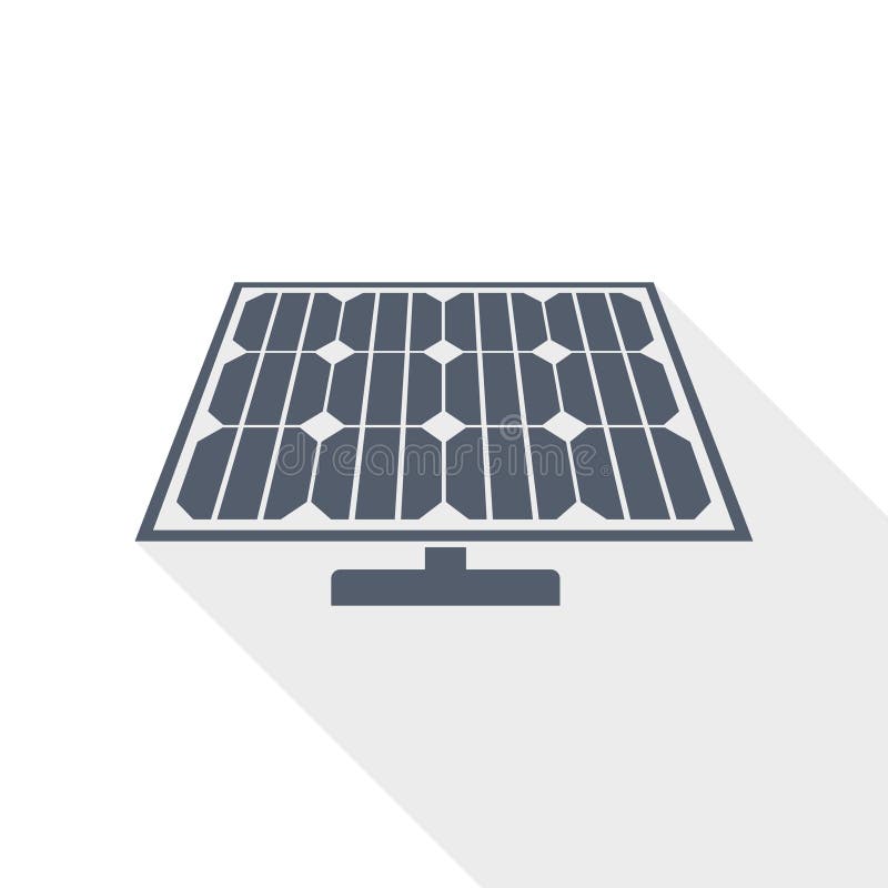 Solar Panel, Clean Energy, Power Flat Design Vector Icon Stock Vector ...