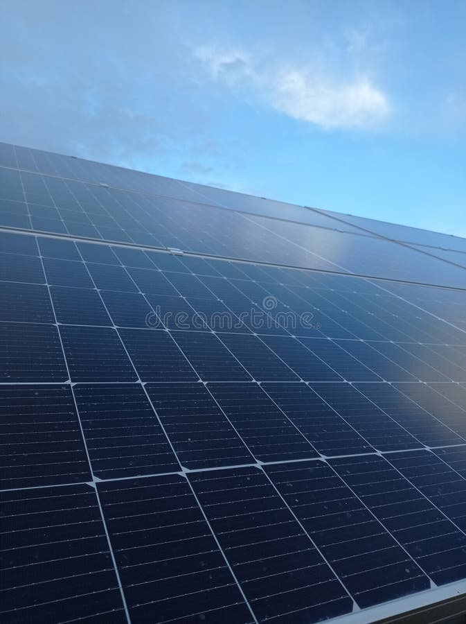Solar Panel Close Up, Alternative Energy Sources. Stock Image - Image ...