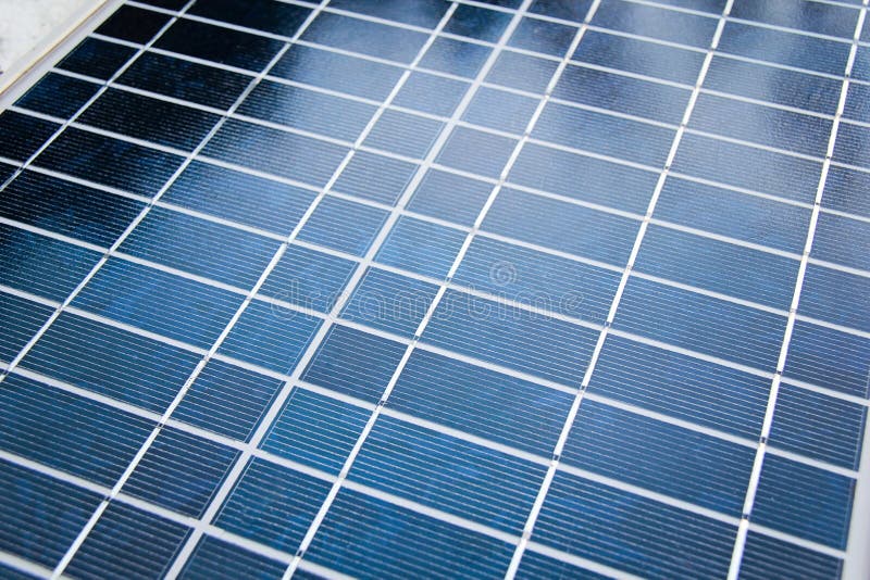 Solar Panel Collector Cells Close Up Stock Image - Image of generation ...