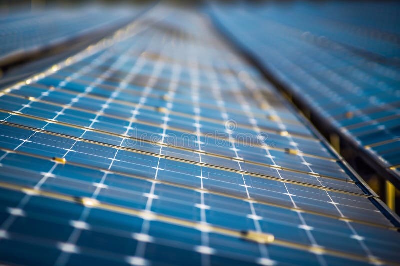 Solar Panel Close-up. Modern Design of a Single Solar Panel, Reflective ...