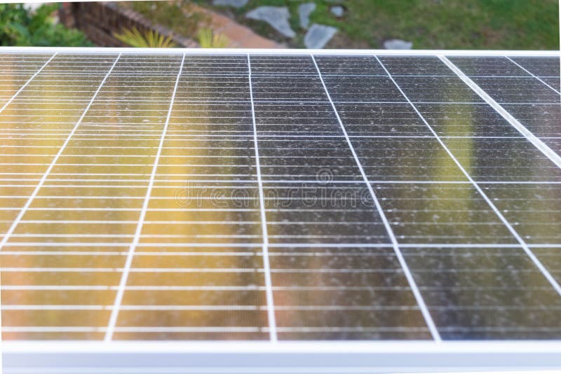 Solar Panel with Colorful Light Reflections Stock Image - Image of ...