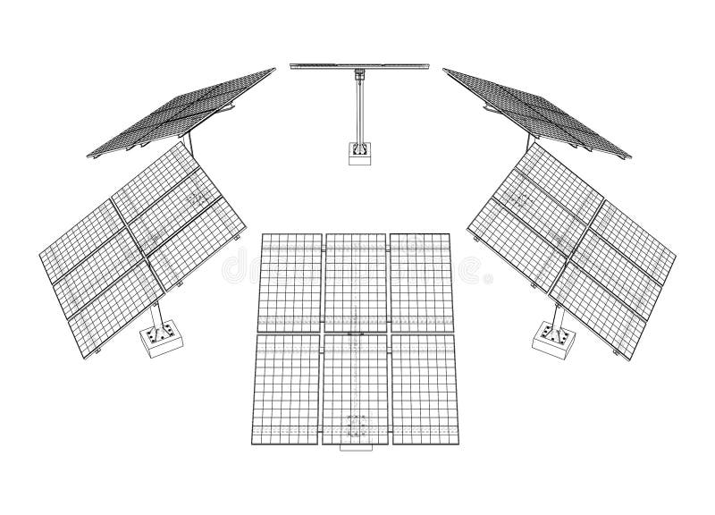 Solar Panel Blueprint Stock Illustrations – 893 Solar Panel Blueprint ...