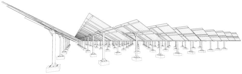 Solar Panel Concept stock illustration. Illustration of renewable ...