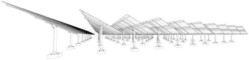 Solar Panel Concept stock illustration. Illustration of cell - 272027418
