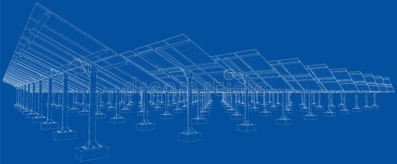 Solar Panel Concept. Vector Stock Photo - Image of green, industry ...