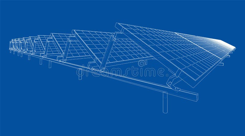 Solar Panel Concept. Vector Stock Vector - Illustration of generator ...