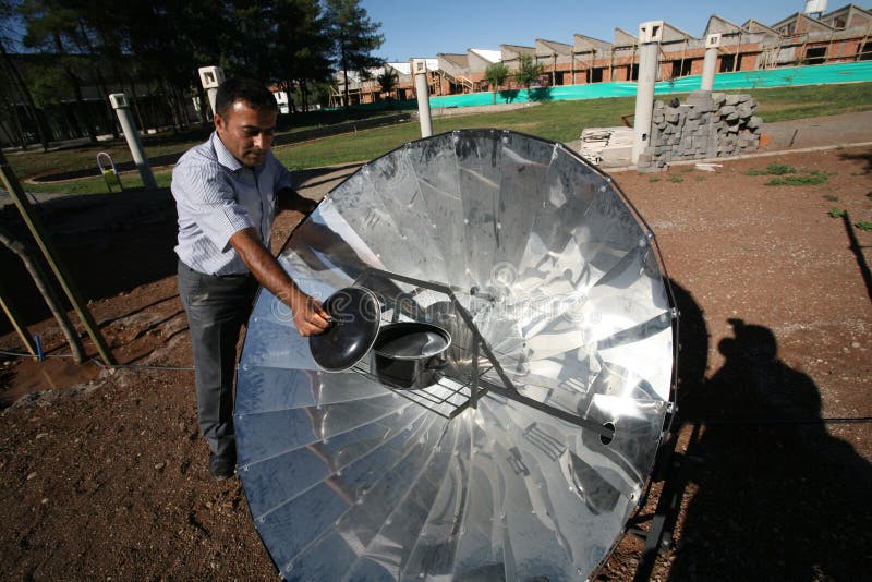 Solar Panel Cooking editorial photography. Image of cooking - 23383002