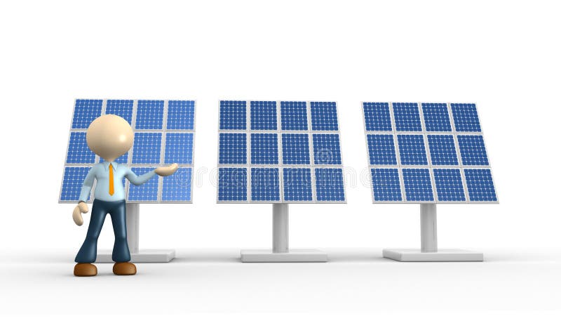 Solar panel stock illustration. Illustration of solar - 57394395
