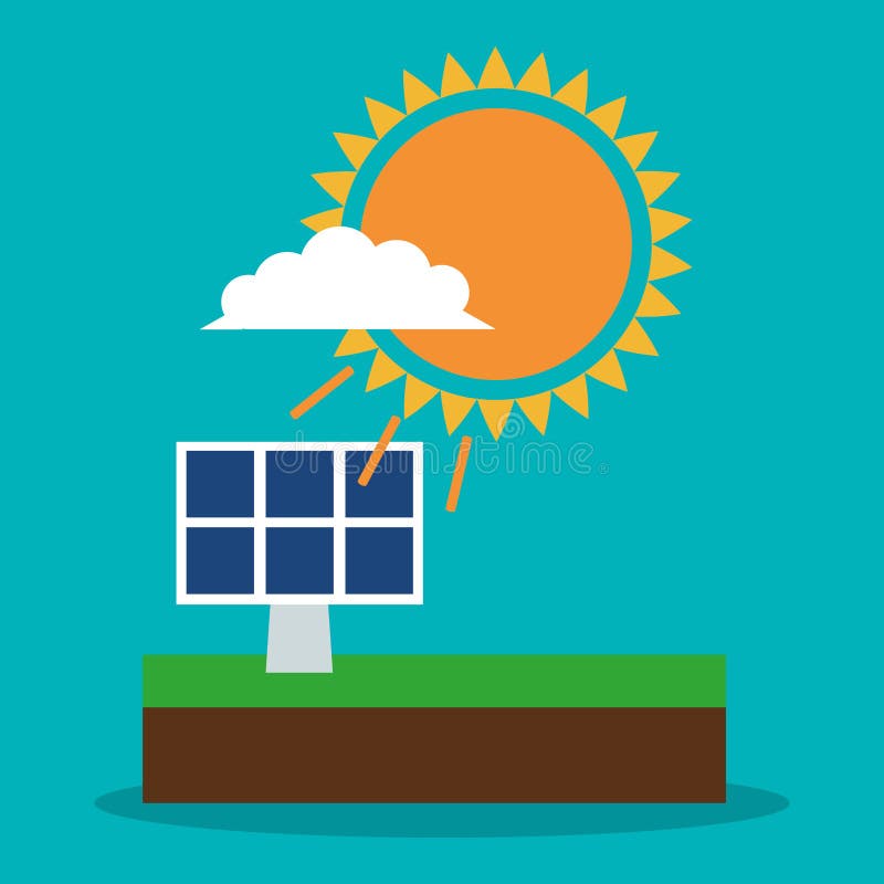 Solar panel design stock vector. Illustration of sustainable - 82967444