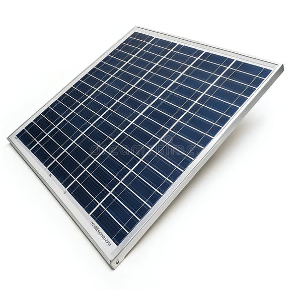 Solar Panel Design Isolated on White Background Stock Illustration ...