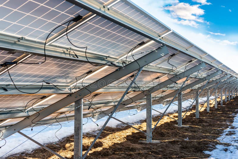 Solar Panel Designs - Rear View Stock Image - Image of technology, view ...