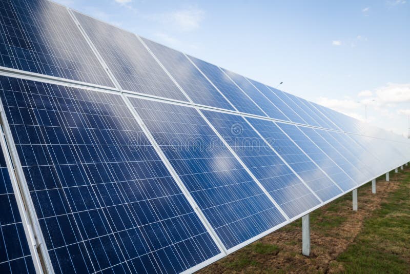 Solar panel detail stock image. Image of electric, renewable - 107446319