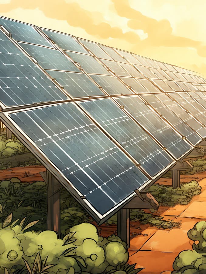 Solar Panel Eco Friendly Background Stock Image - Image of conservation ...