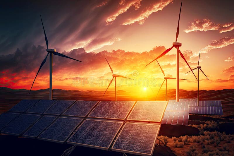 Solar Panel Eco-friendly Technology for Energy Production Stock Image ...