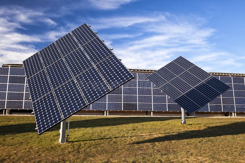 Solar Panel Electric System Stock Image - Image of copy, semiconductor ...