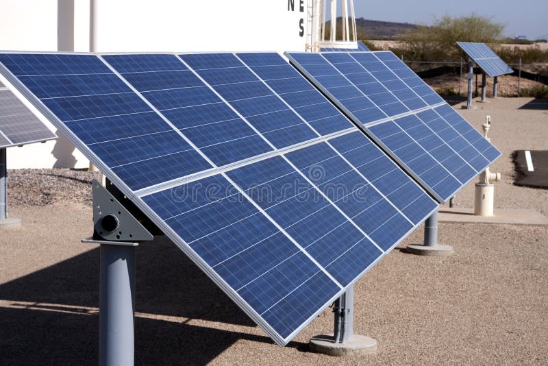 Solar Panel Energy Collector Farm Stock Photo - Image of business ...